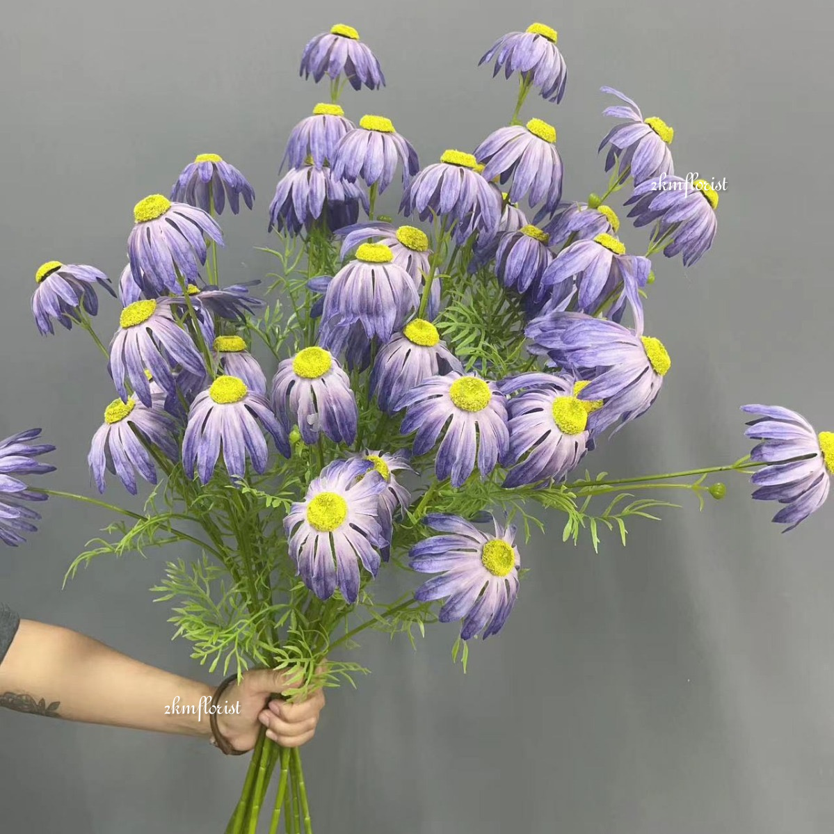 (4HEADS) CONEFLOWER Artificial Flower Bunga Plant Fake Orchid Silk ...