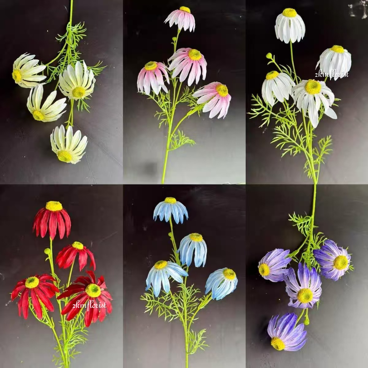 (4HEADS) CONEFLOWER Artificial Flower Bunga Plant Fake Orchid Silk ...