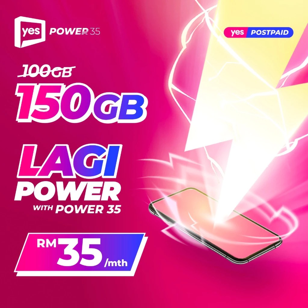 Yes Telco Power 35 Postpaid Plan | Shopee Malaysia