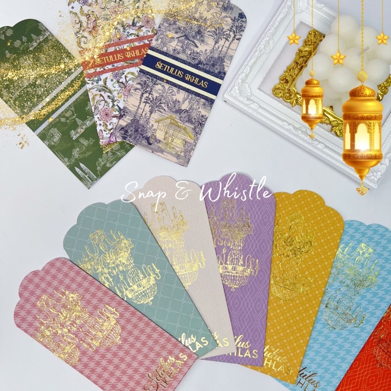 [NEW] 2025 Premium Sampul Raya 5pcs/pack Gold Exclusive Setulus Ikhlas ...