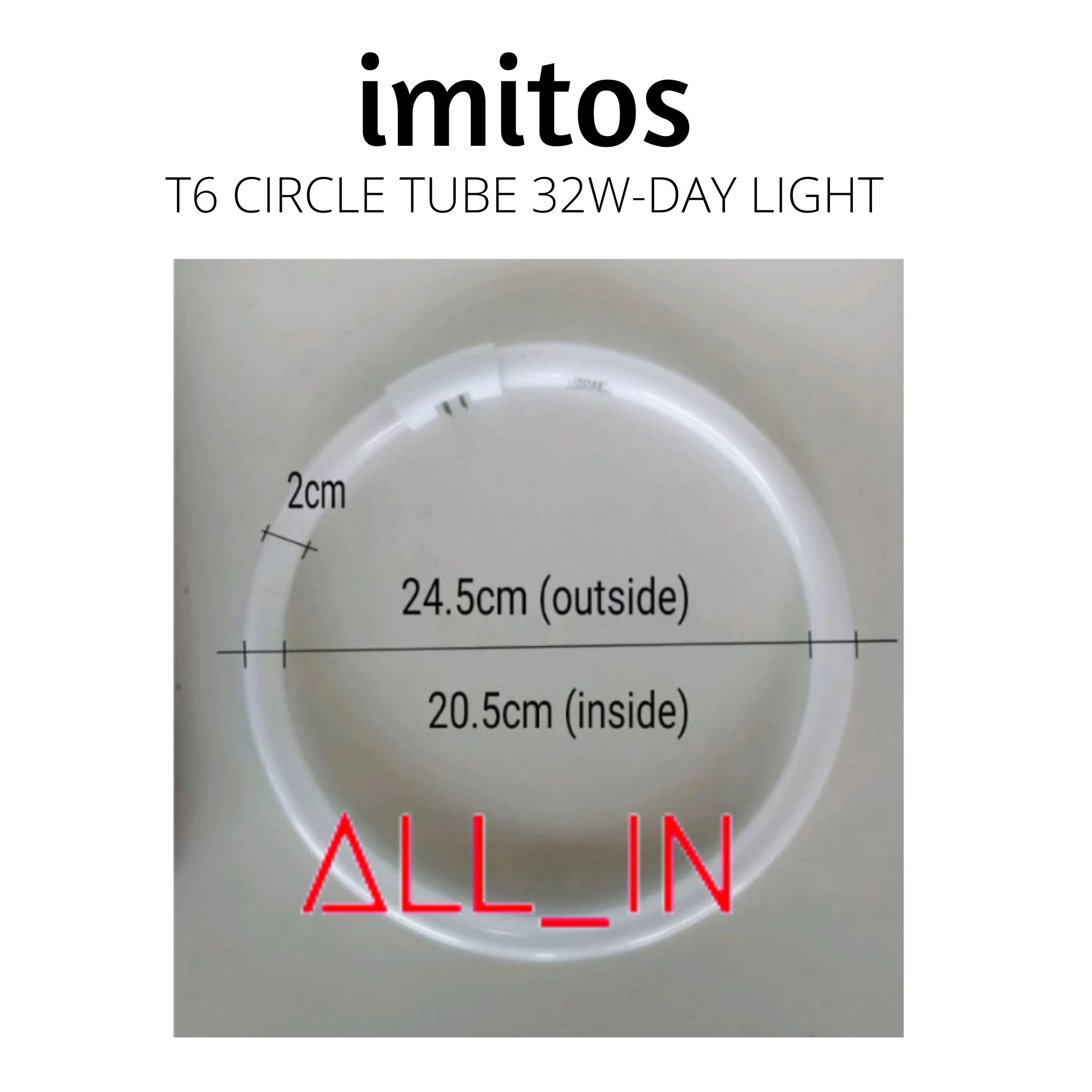 IMITOS T6 32 CIRCLE TUBE / RING LAMP 40W-220V- READY STOCK | Shopee ...