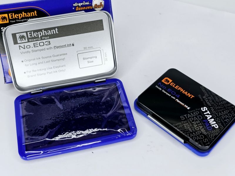Elephant Stamp Ink Pad Pigment Ink Blue/Black/Red 3 Colours Available ...