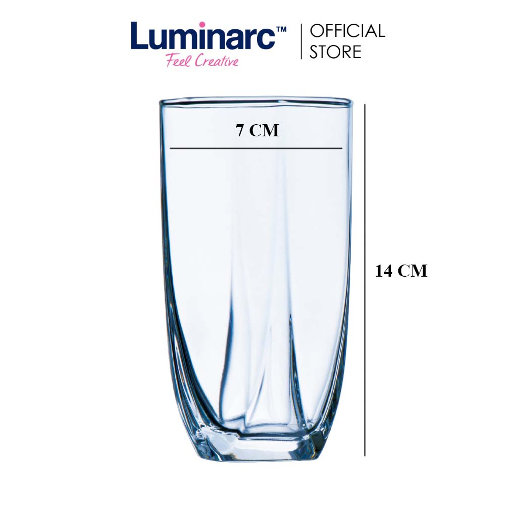 Luminarc 6Pcs Eiffel Highball Glass Set - (350ML) [Model: Q0168] - Tableware | Shopee Malaysia