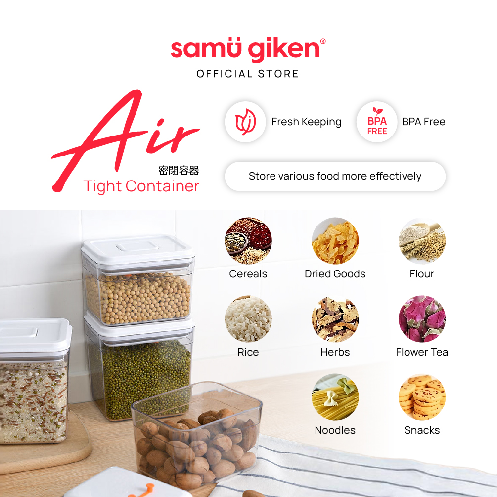 Samu Giken Bekas Simpanan Kedap Udara(Lutsinar / UV) | Air Tight ...