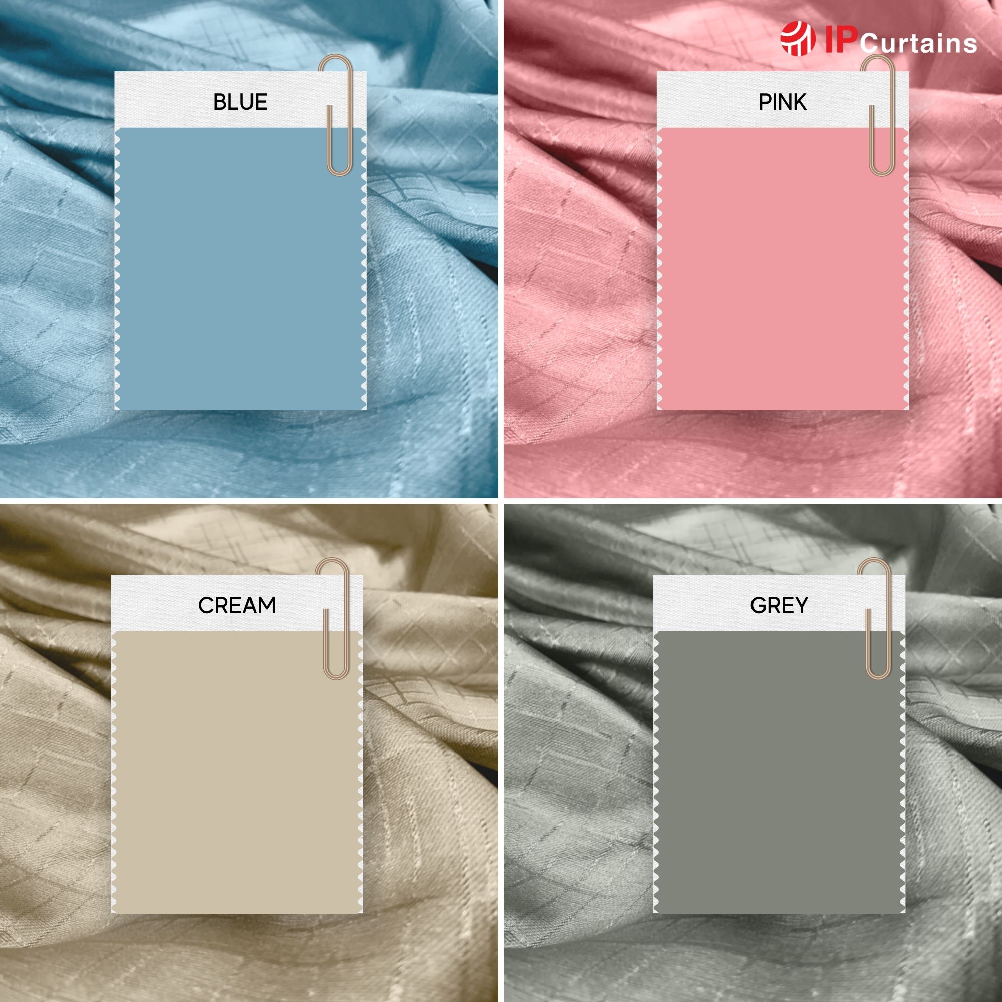 IP CURTAIN IRAINA Langsir 80% Balckout Warna Pink 3D Amboss Corak UV ...