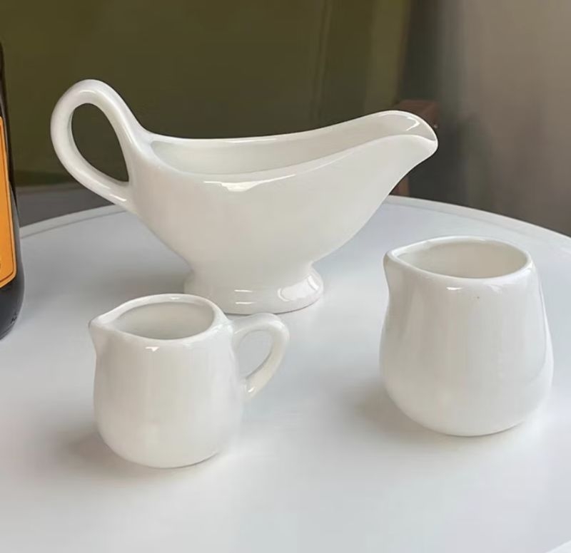 Ceramic Milk Jug Cawan Susu Sos Cup Gravy Boat Aladdin Dispenser ...