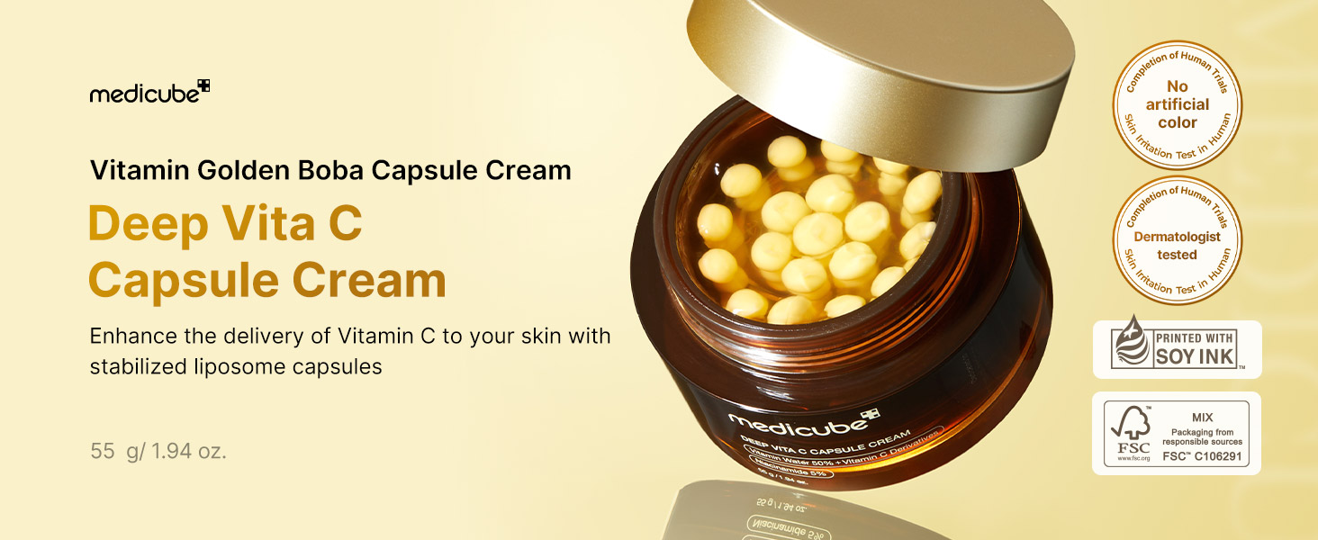 [medicube official] Deep Vita C Capsule Cream | Mencerahkan ...