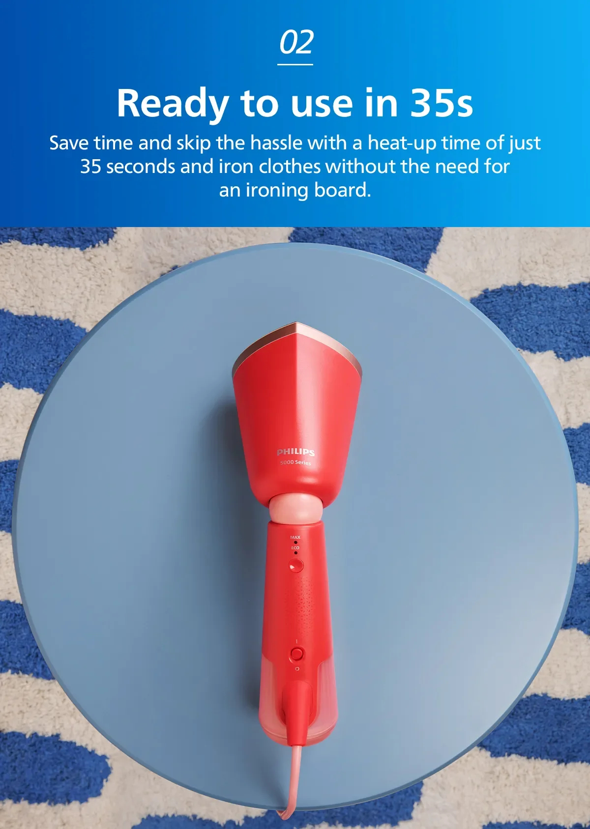 NEW PHILIPS Handheld Steamer 5000 Series STH5020/40 | STH5020 | Shopee ...