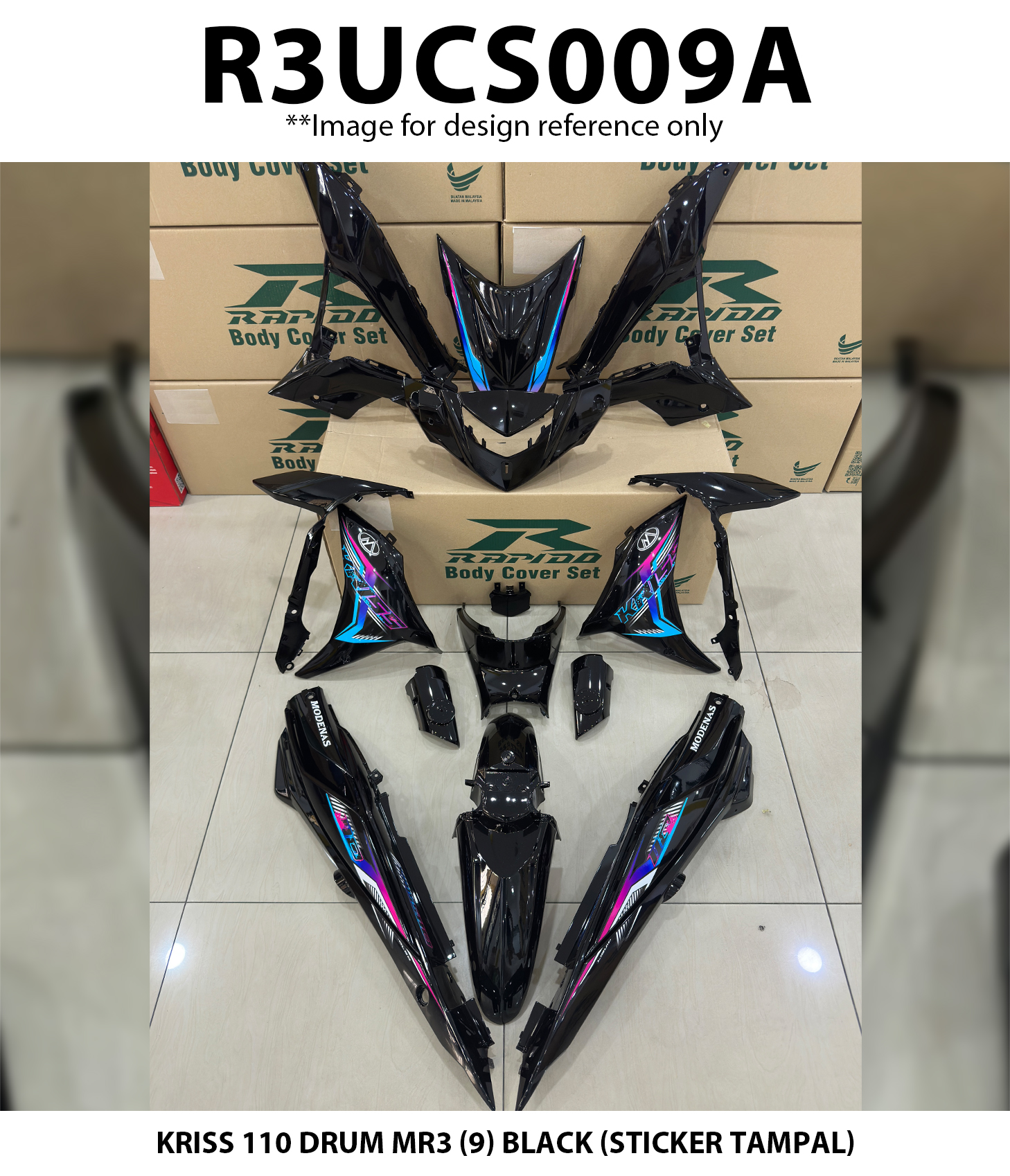 MODENAS Kriss 110 Mr3 Drum Disk (9) Black White Cover Set RAPIDO ...