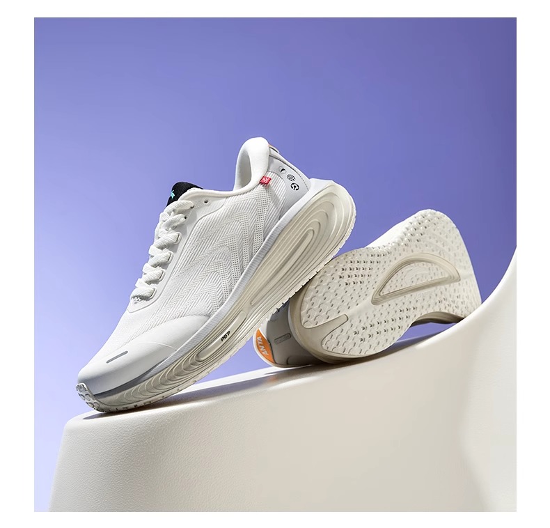 ANTA Women PG7 Running Shoes 1224D5534-4 -White/Grey/Orange (Kasut ...