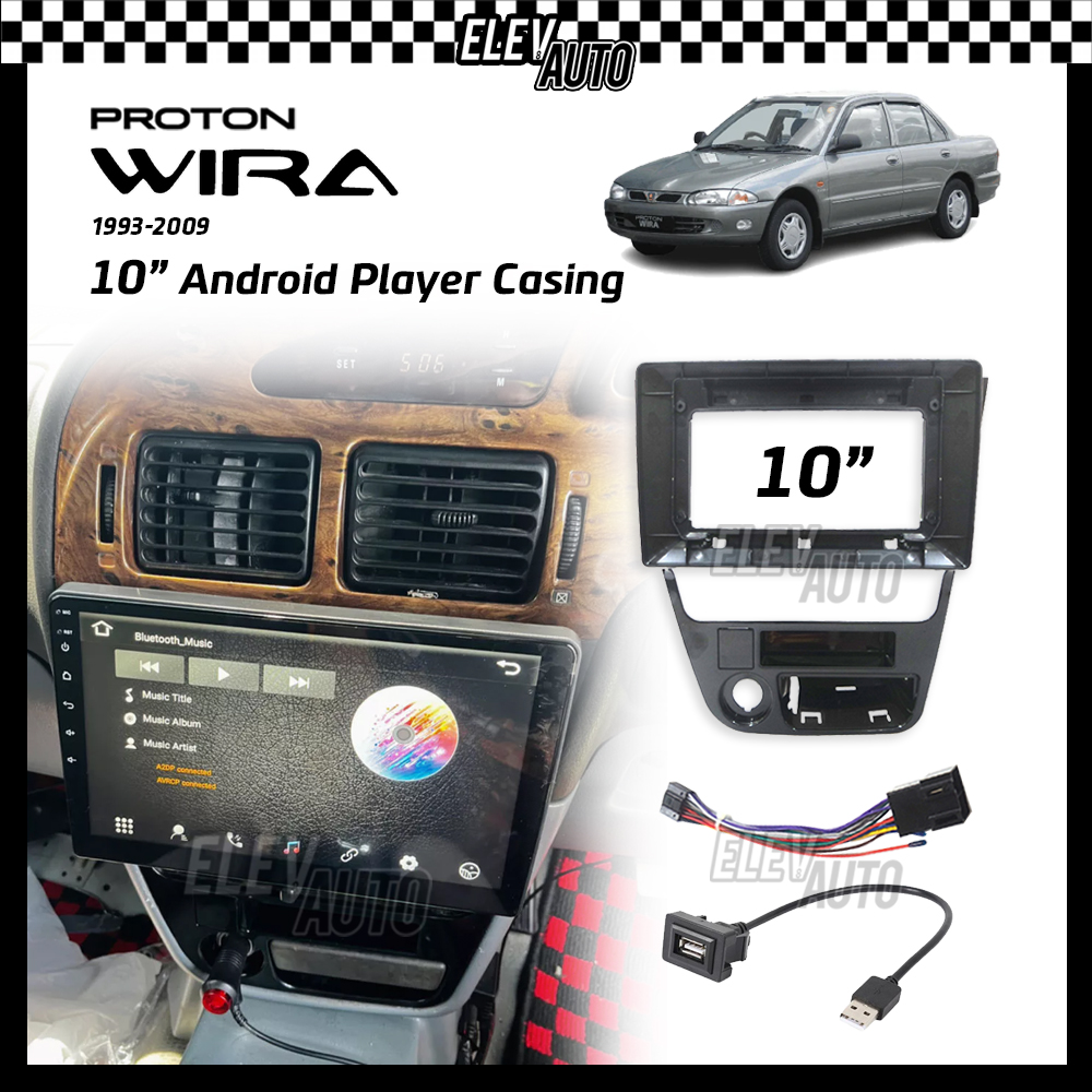 Proton Wira 1993-2009 9" 10" Android Player Casing Installation Dash ...
