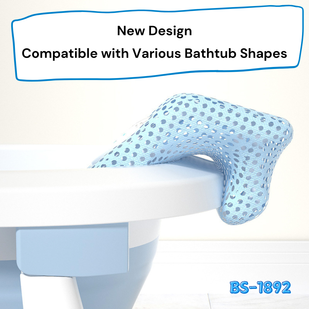 Adjustable Baby Bath Cushion Pad Shower Newborn Bath Protection Mat ...