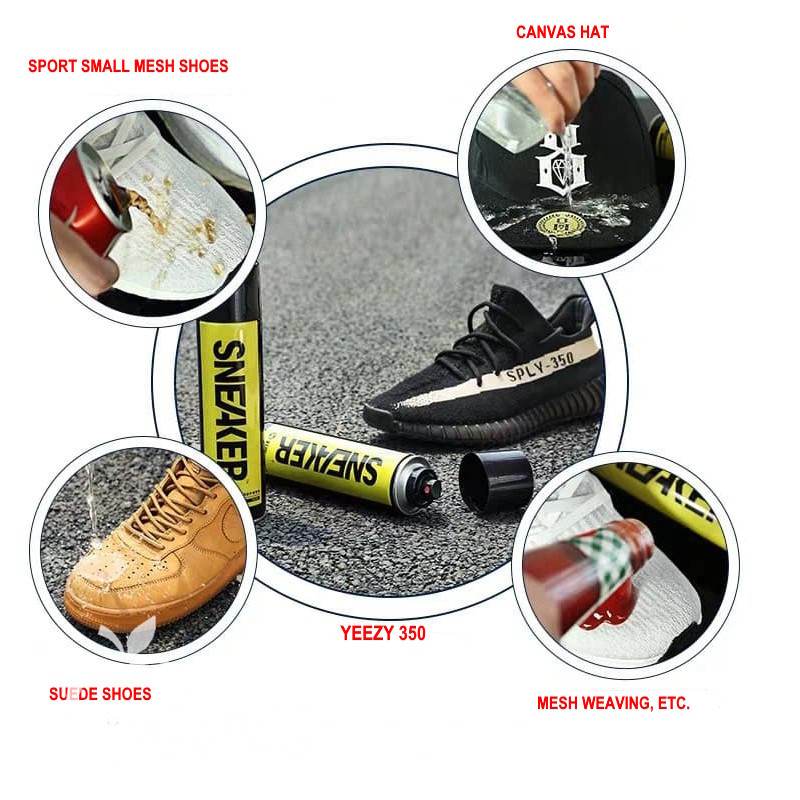 Sneaker YELLOW Waterproof Spray Anti-Stain For Shoe And Bag 300ml (1 ...
