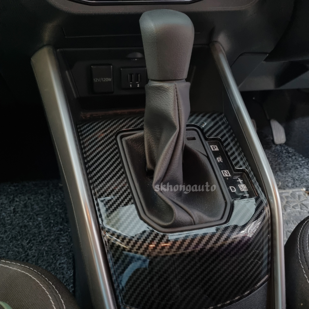 Perodua ativa gear shift panel frame cover forged carbon fiber car ...