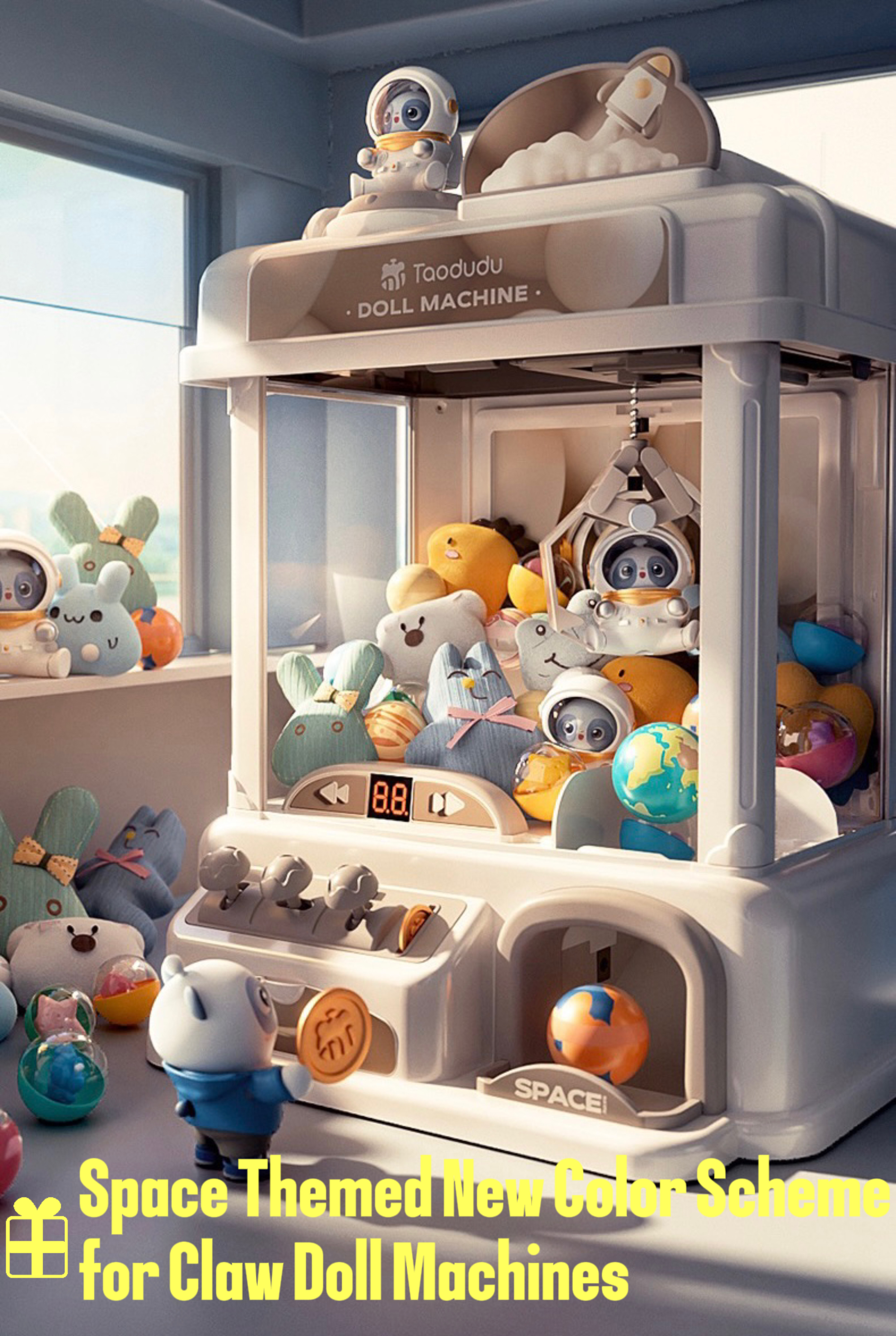 24h ship-Kids Claw Machine Toy Stuffed toy Grabber Clamping Clipping ...