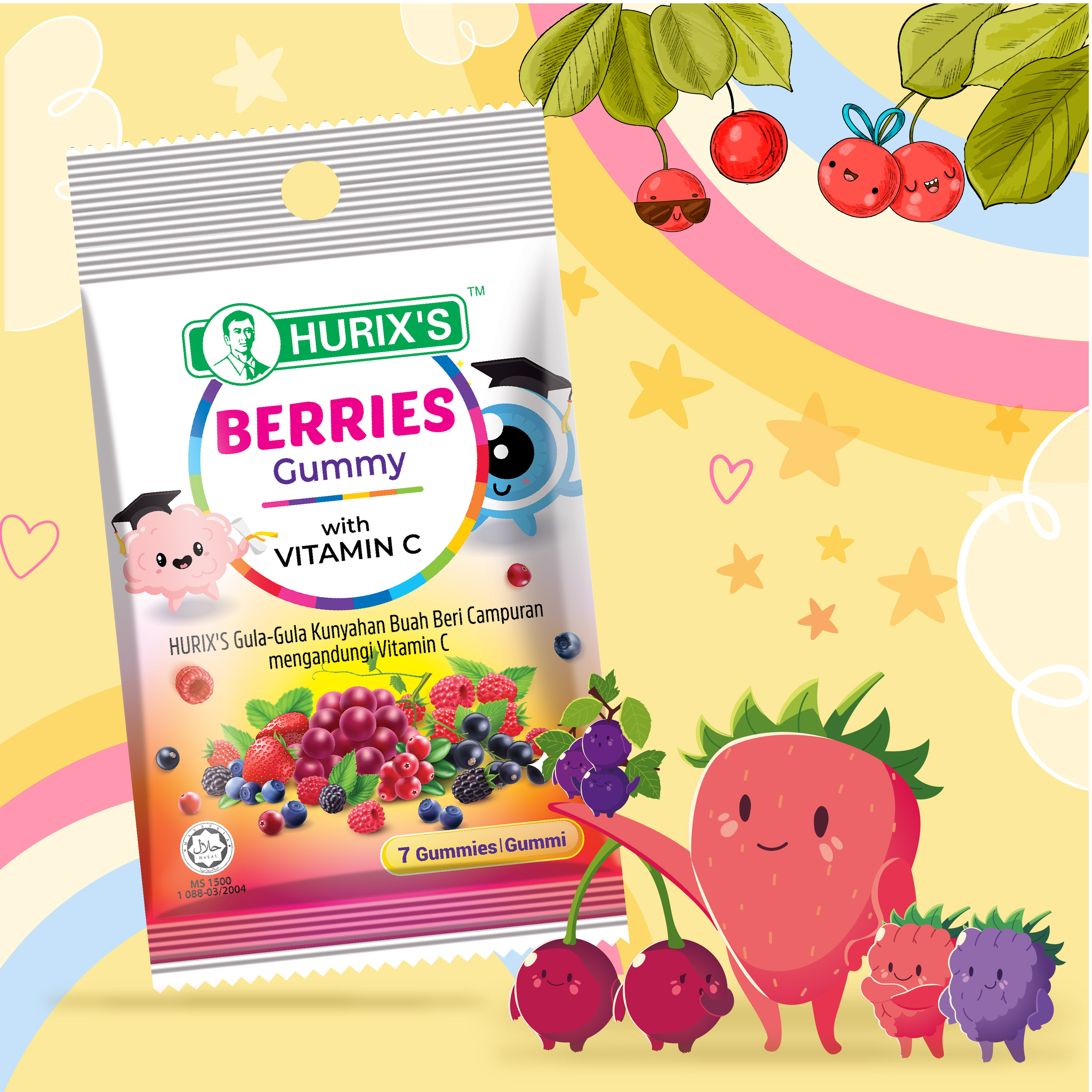 HURIX'S Berries Gummy (with Vitamin C) | Shopee Malaysia