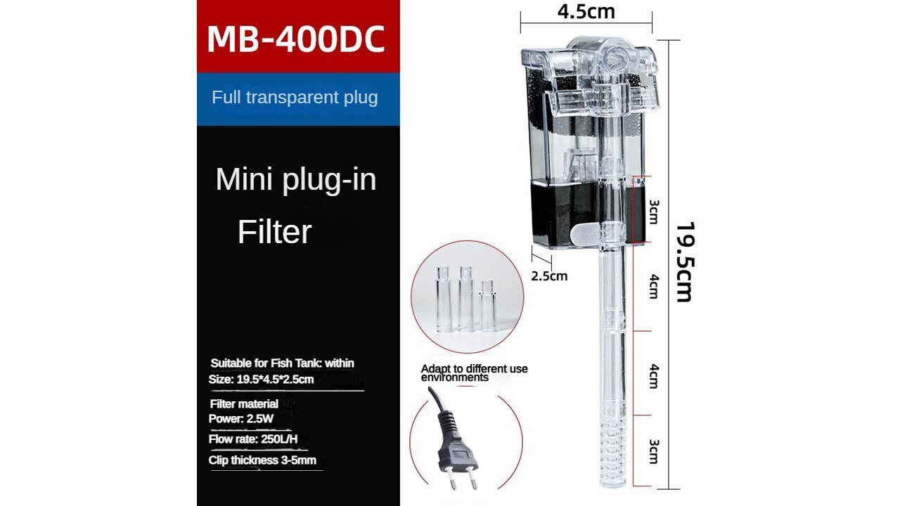 Aquarium Mini Hang-on filter fish tank waterfall filter small fish tank ...