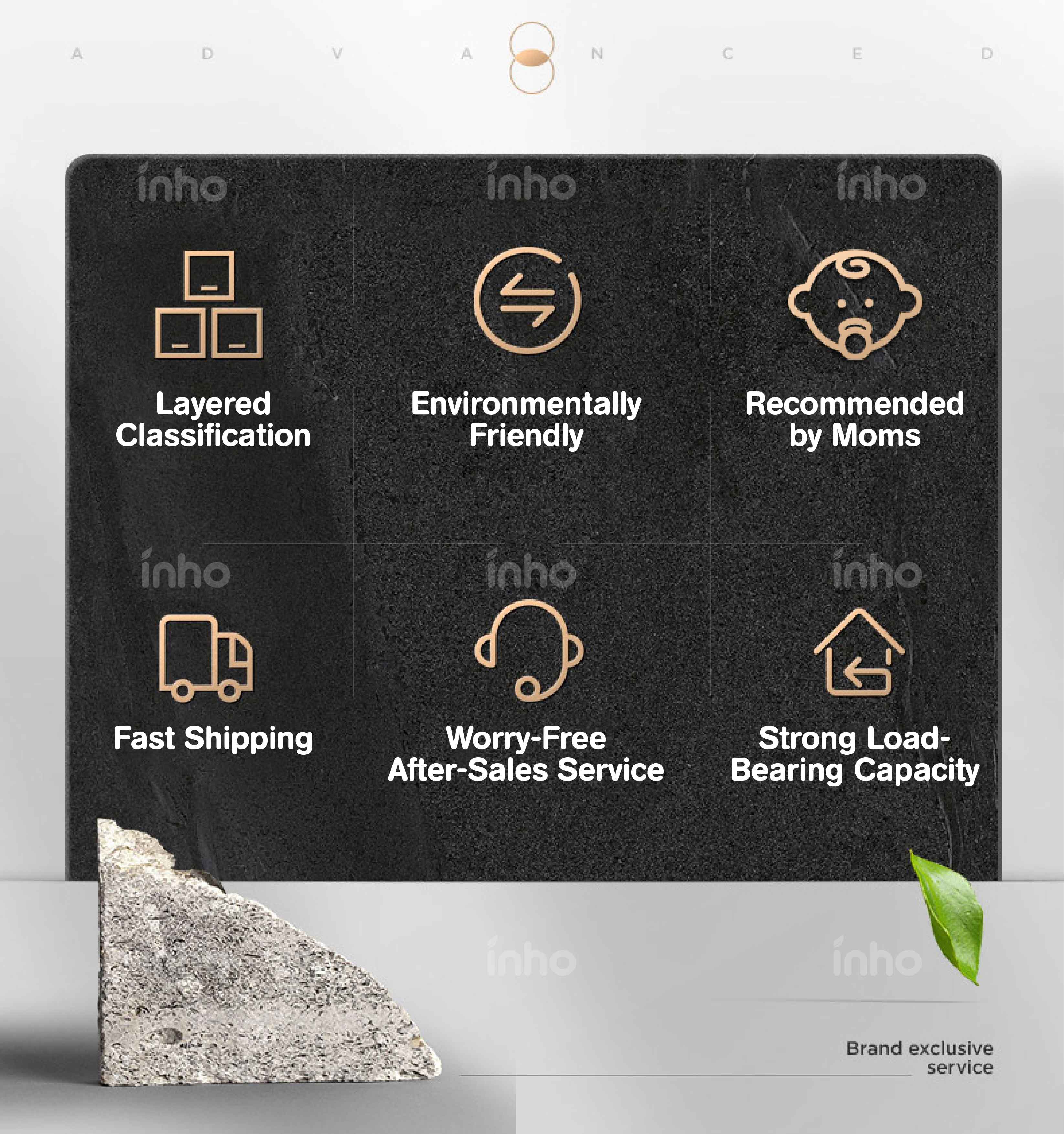 INHO L40/48cm (5 Layers) Plastic Drawer Storage Cabinet Wardrobe Drawer ...