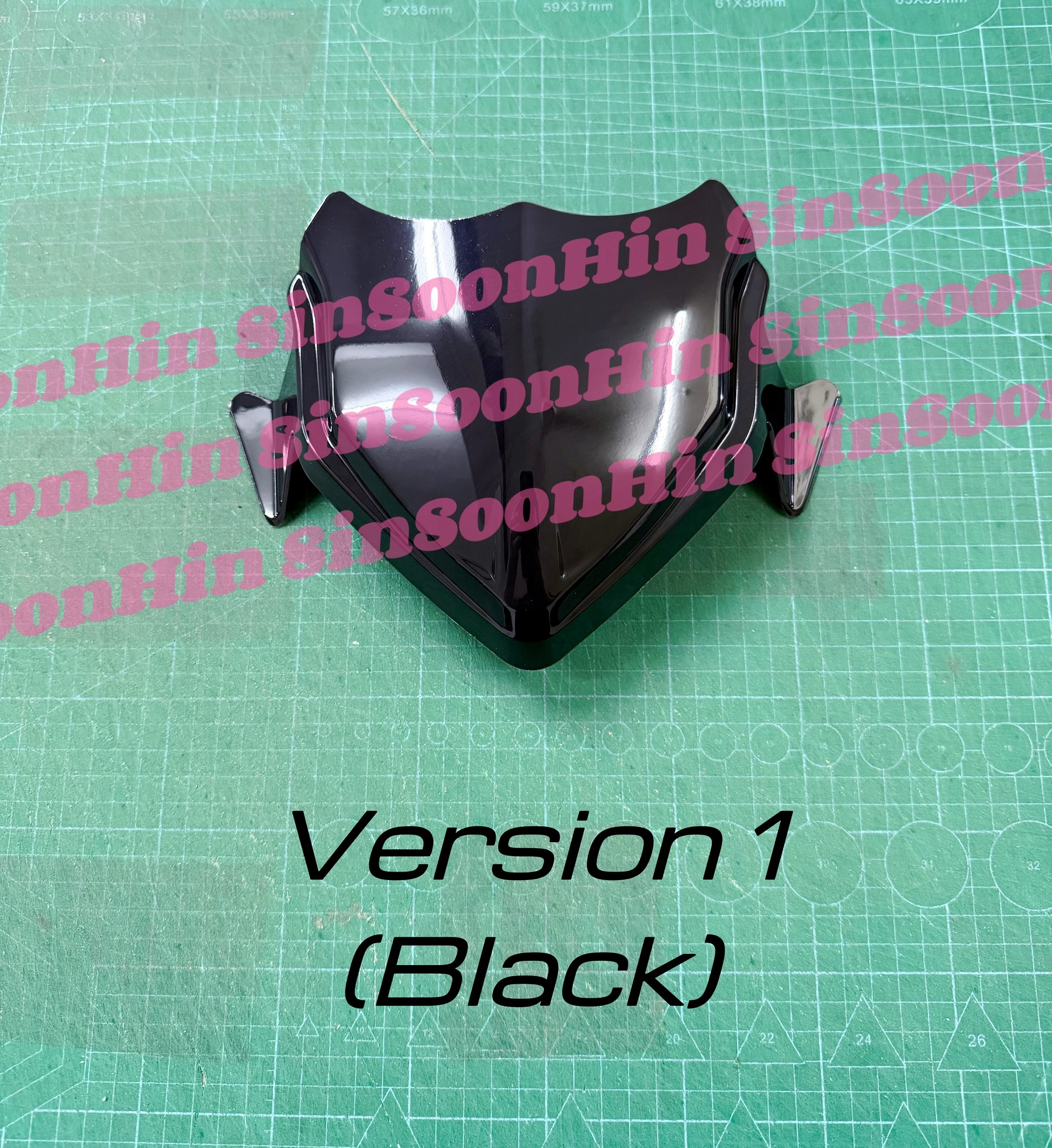 SYM VF3I Cowling Lens Visor Windshield [ CARBON / BLACK ] # cermin ...