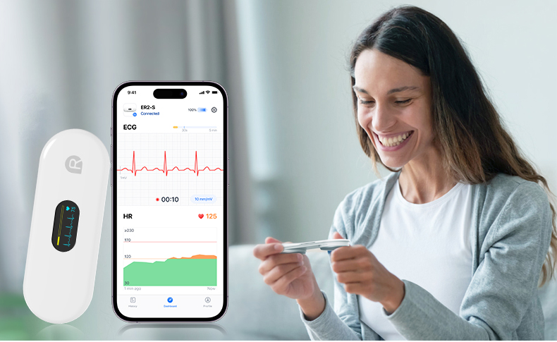 Lepu Medical Portable Instant ECG Device Heart Health Monitor ...