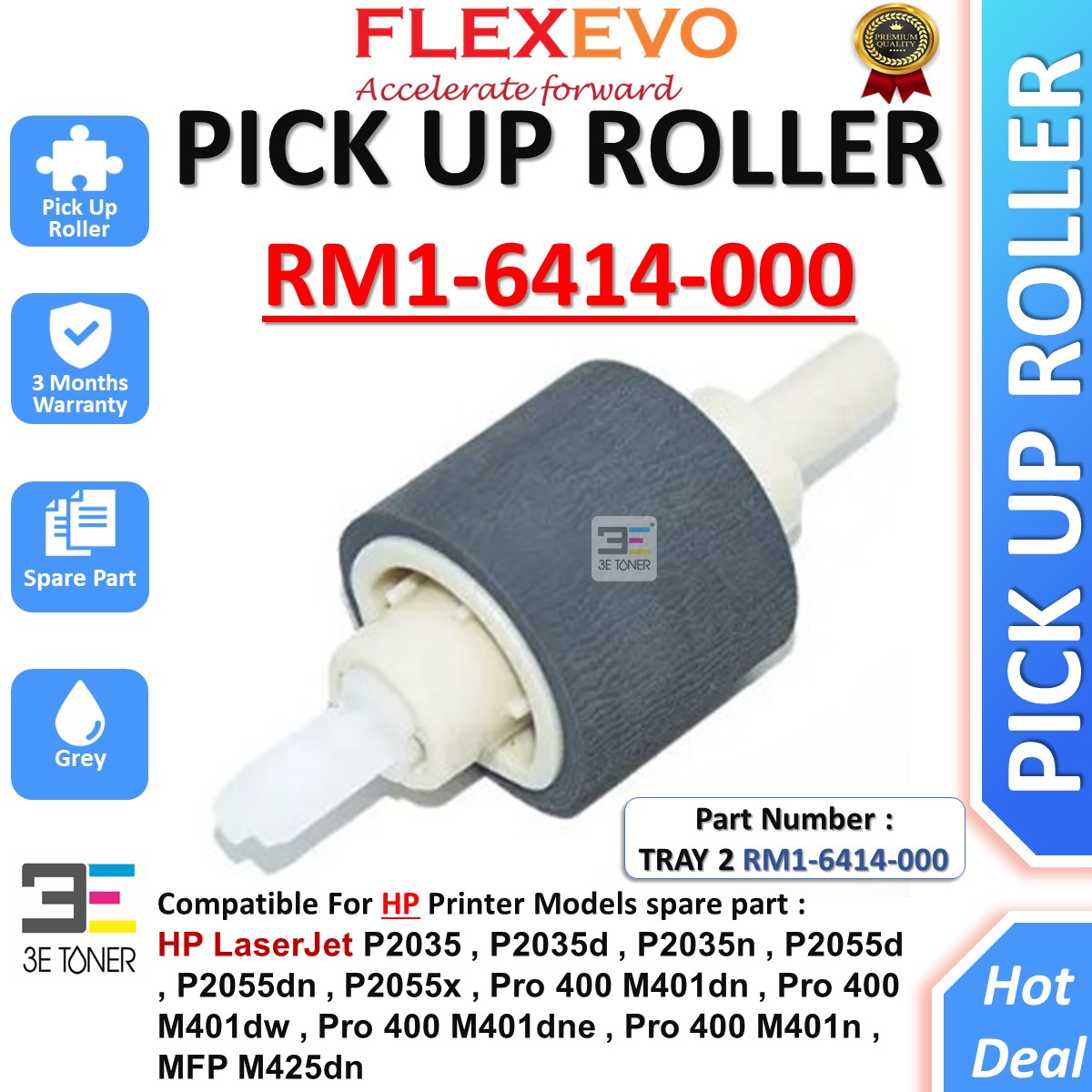 Pick Up Roller RL1-2120 RM1-6414 Separation Pad RM1-6303 RL1-2115 for ...