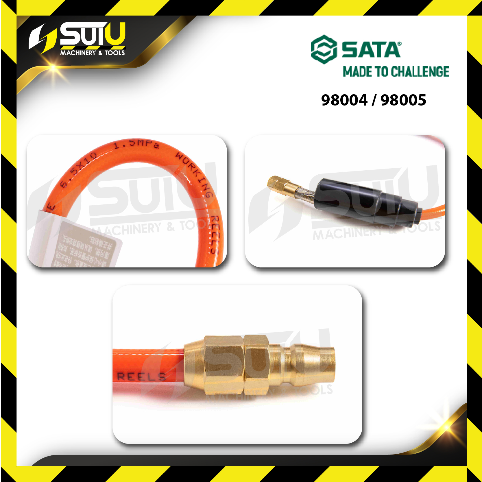 SATA 98004 / 98005 1PCS 15M / 10M 6.5MM x 10MM / 8MM x 12MM Air Hose ...