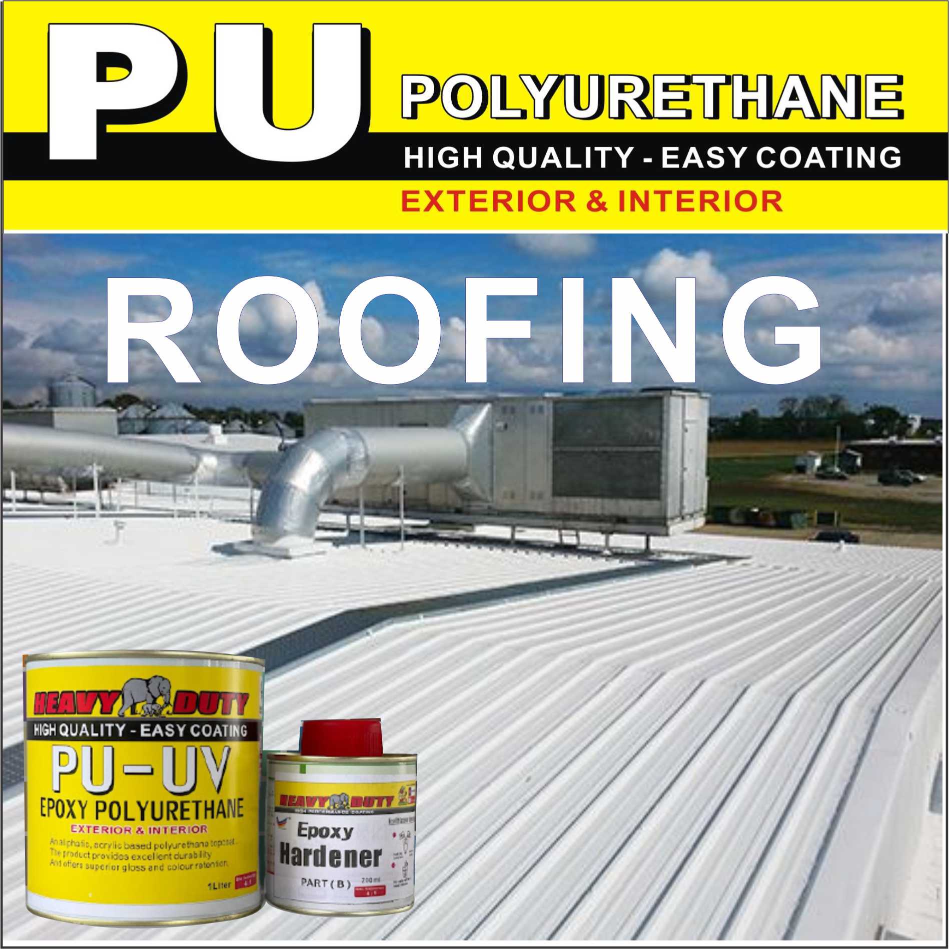 ( 5 LITER ) 5L PU Polyurethane Recoatable Finish ( HEAVY DUTY PU ...