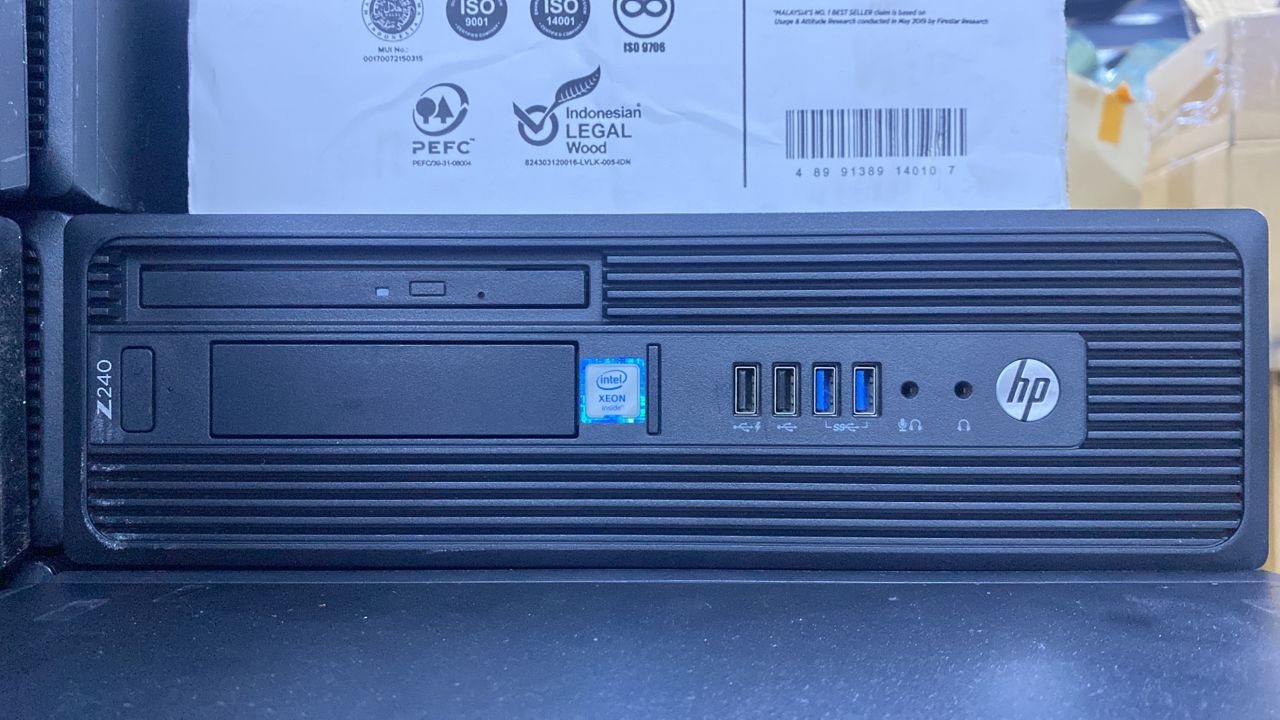 HP Z240 SFF Intel 6TH GEN Xeon E3-1225 v5 @ 3.3GHz Quad core PC / FULL ...