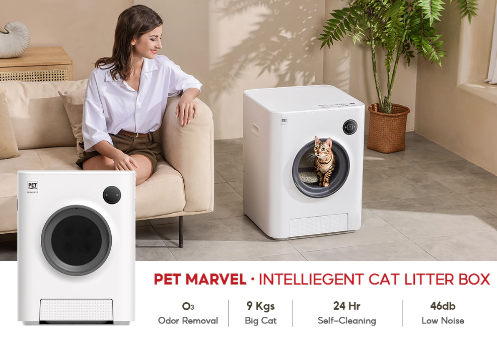 Pet Marvel Magic Cube Automatic Cat Litter Box Bekas Tandas Kucing ...