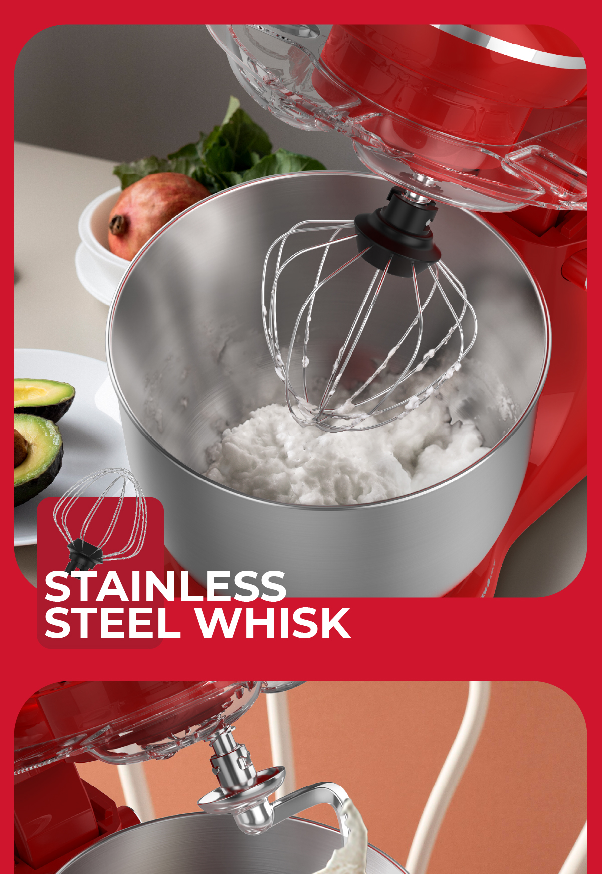 PerySmith PS5500 5.5L Stand Mixer EasyCooking Series (Mesin Adun ...