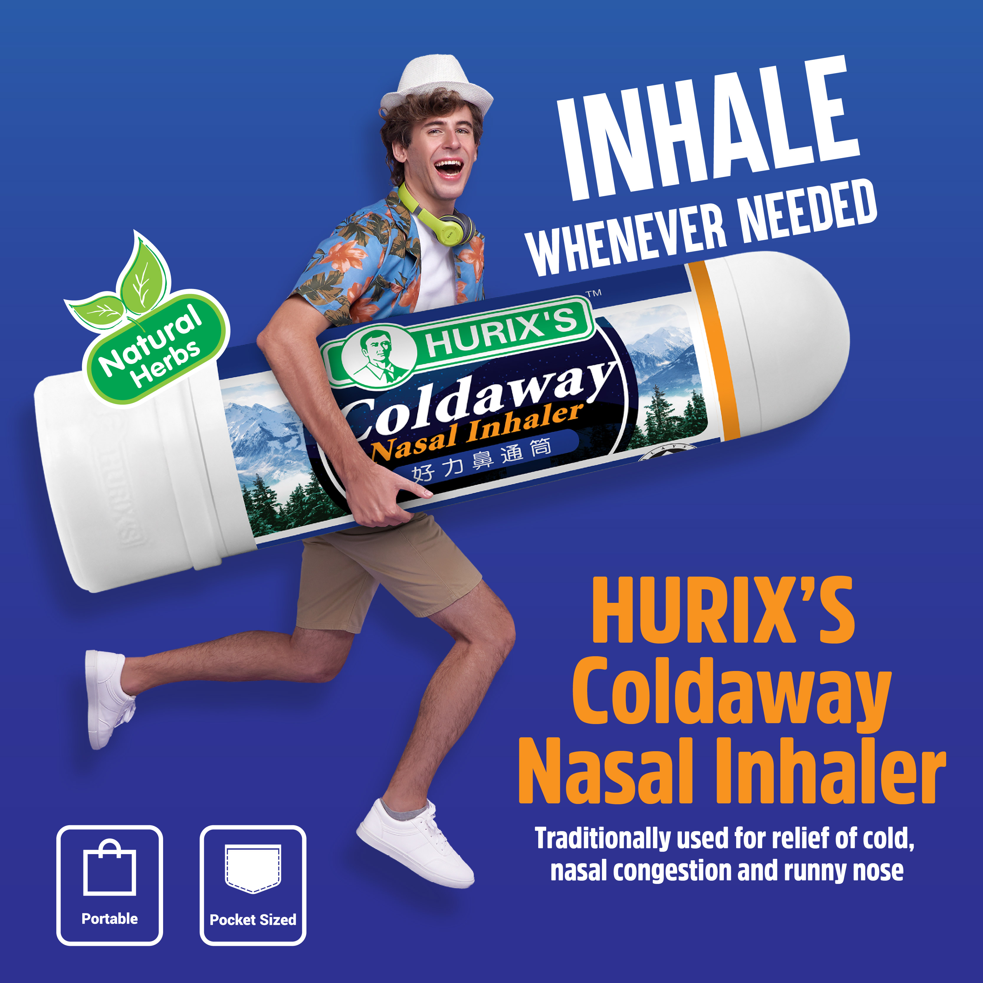 HURIX'S Coldaway Nasal Inhaler (2ml x6) | Shopee Malaysia