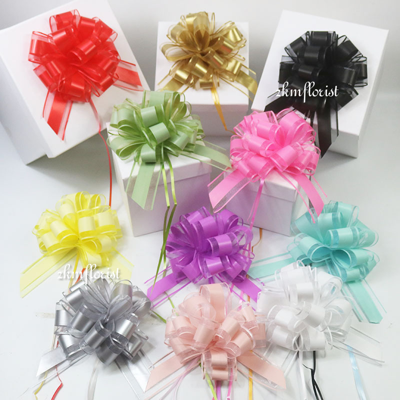 8003 PULL Ribbon Reben Riben Gift Organza Flower Bouquet Happy Birthday ...