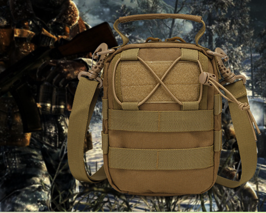 Tactical Men's Sling Bag tactical first aid kit edc molle survival emt ...