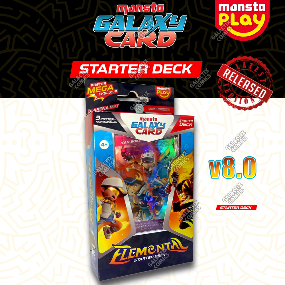 🆕 Monsta BoBoiBoy Galaxy Card Starter Deck v8 Elemental 2024 | Shopee ...