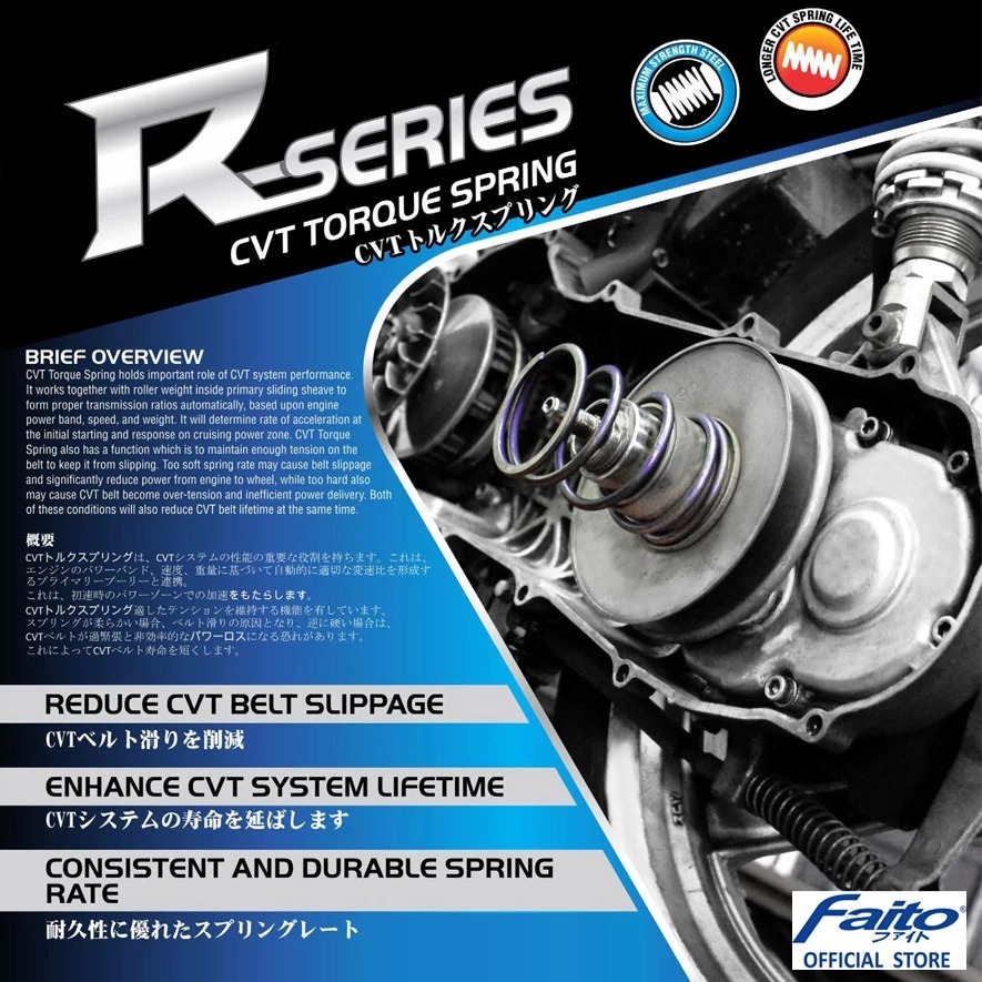 FAITO CVT Torque Spring NMAX NVX 1000/1200//1500 RPM CVT Torque Spring ...