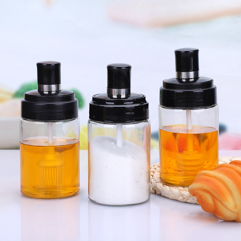 𝗙𝗥𝗘𝗦𝗛𝗡𝗘𝗦𝗦 𝗦𝗘𝗔𝗟 》15/25/50pcs Glass Seasoning Bottle Jar With Spoon Botol ...
