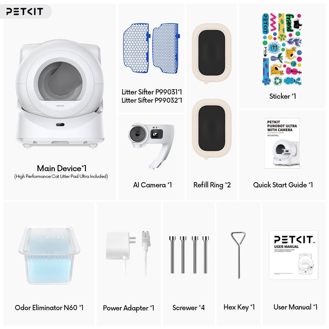 PETKIT PUROBOT ULTRA Self-Cleaning Cat Litter Box with Camera | Shopee ...