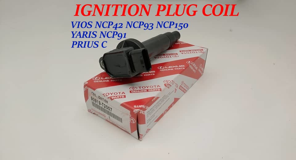ORIGINAL TOYOTA PLUG COIL IGNITION COIL VIOS NCP42 VIOS NCP93 VIOS ...