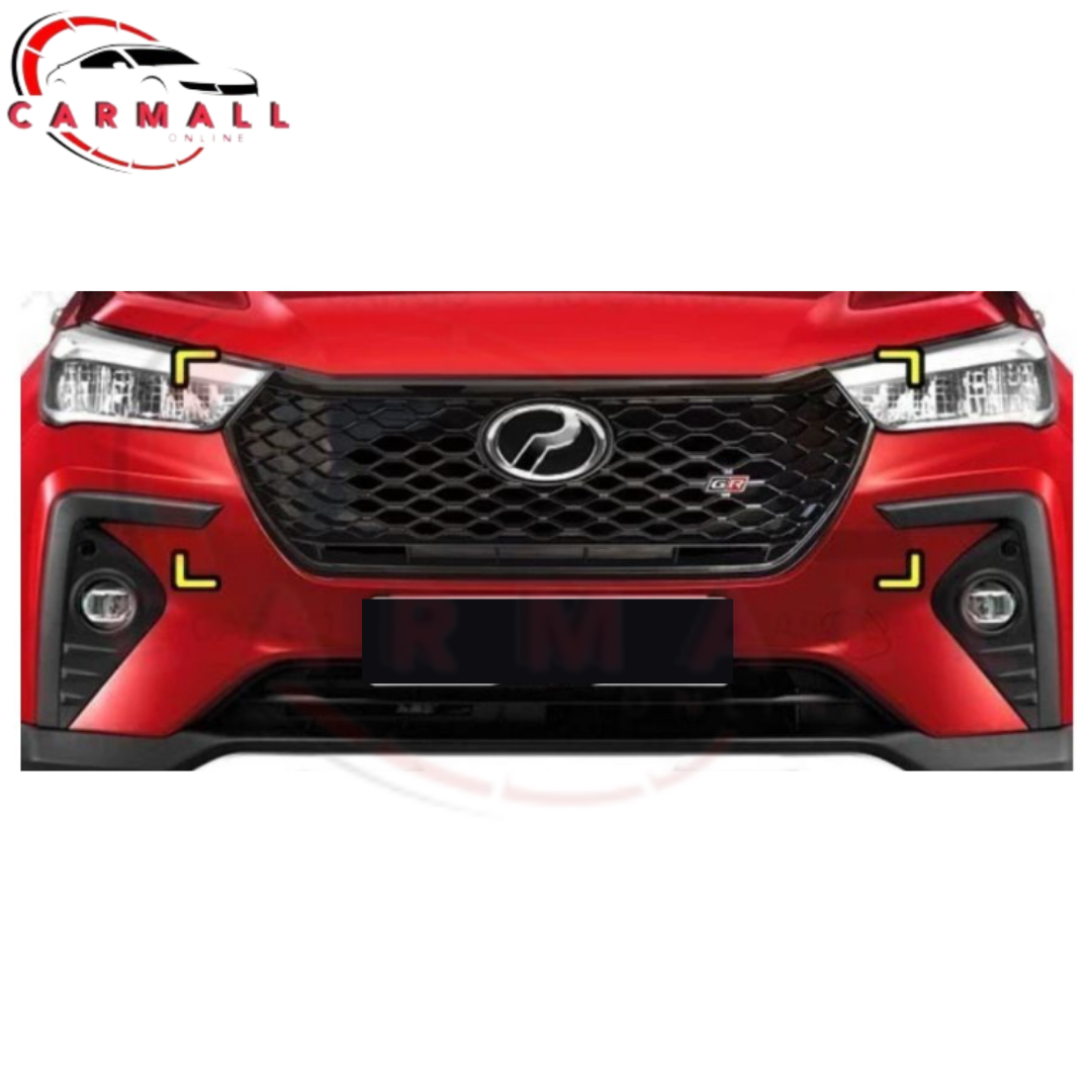 Perodua Ativa 2021-2025 Front Grill Glossy Black (Mini Cooper Style) RS ...