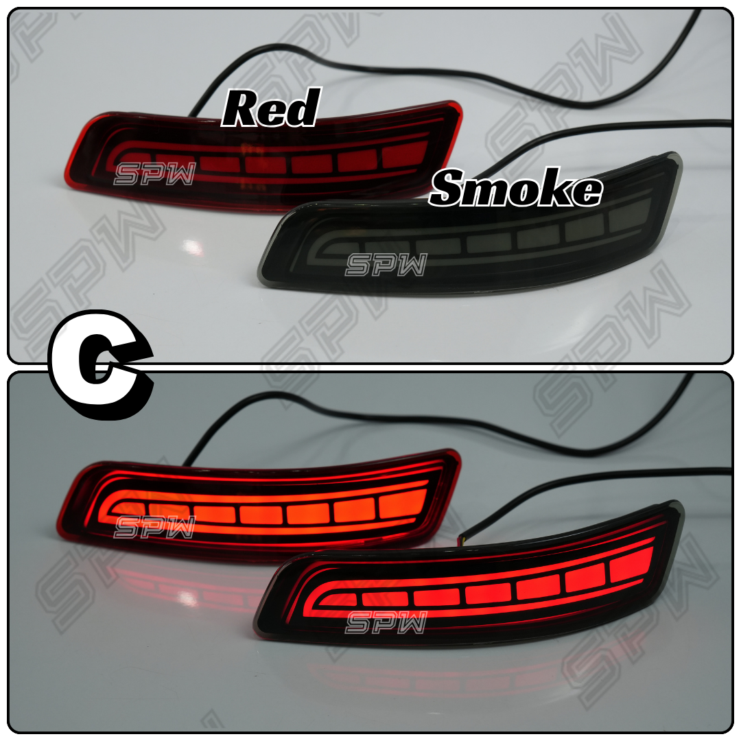Toyota Corolla Altis (2014-2018) Reflector Rear Bumper LED Dynamic LED ...