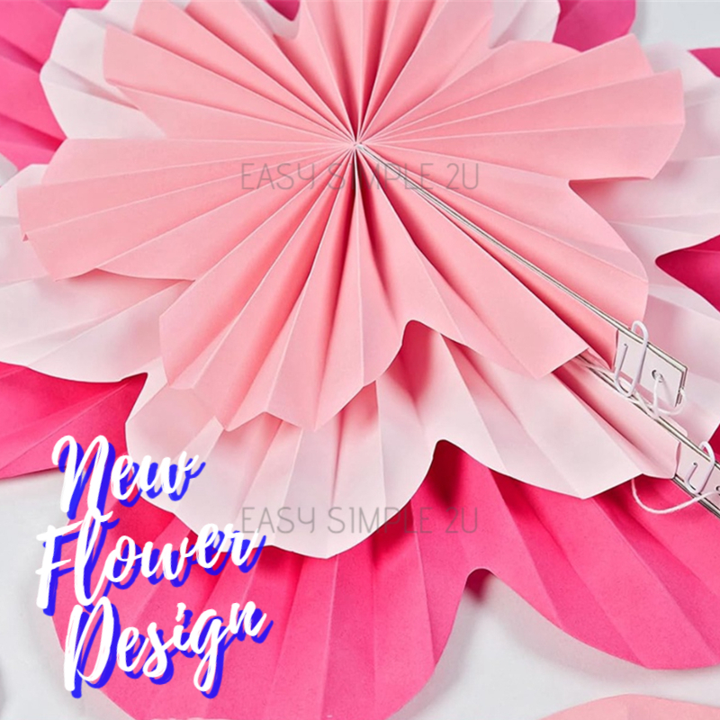 (1Set) Hiasan Dinding Kipas Kertas Gantung DIY Party Hanging Flower ...