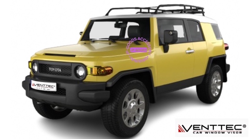 Toyota FJ Cruiser 2008 - Above Venttec Door Visor High Quality Window ...