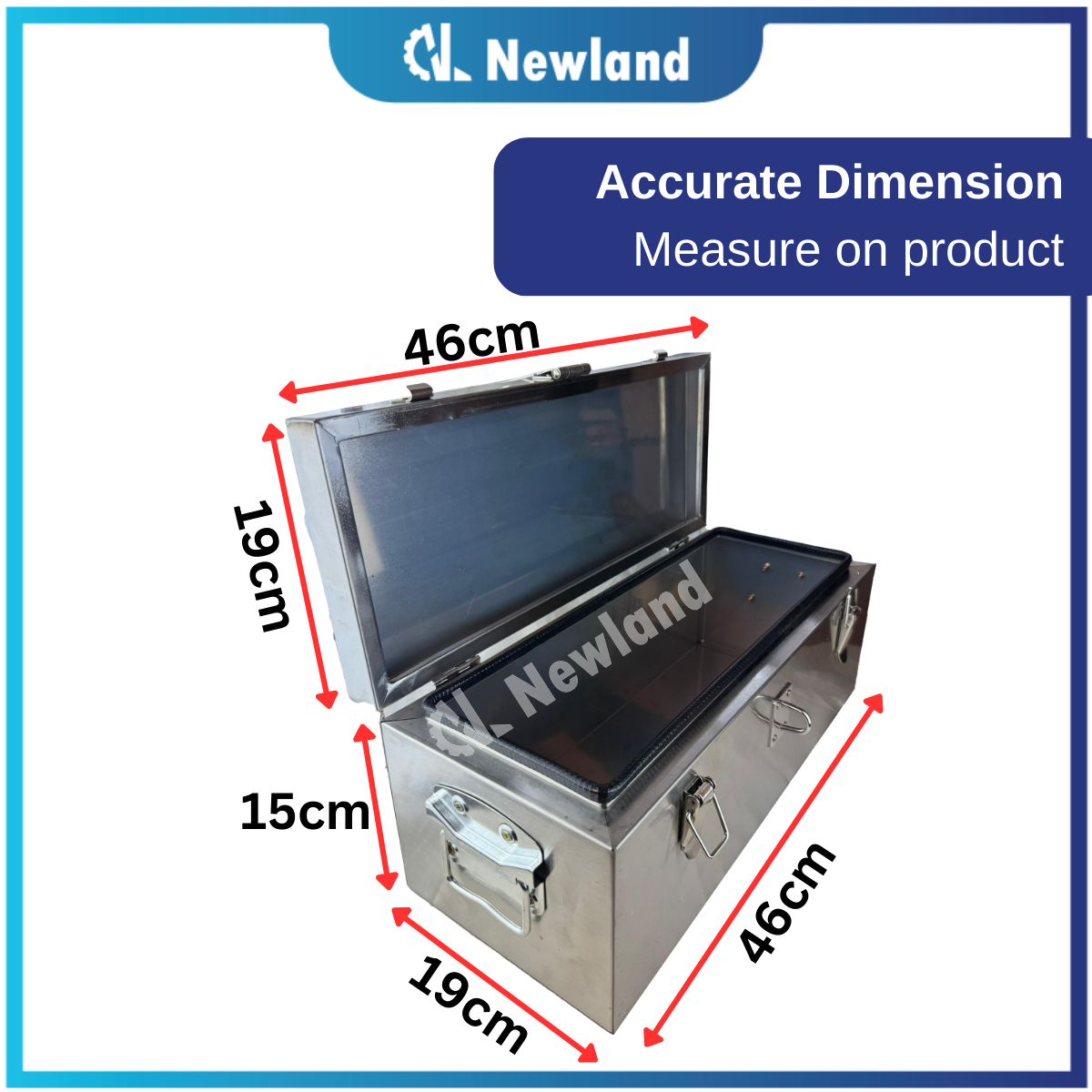 Tool Box Heavy Duty / Stainless Steel Tool Box (Medium Size) | Shopee ...