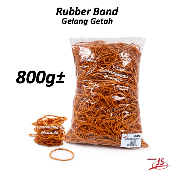 Gelang Getah Oren Pengikat Orange Rubber Band Strong Elasticity Round ...