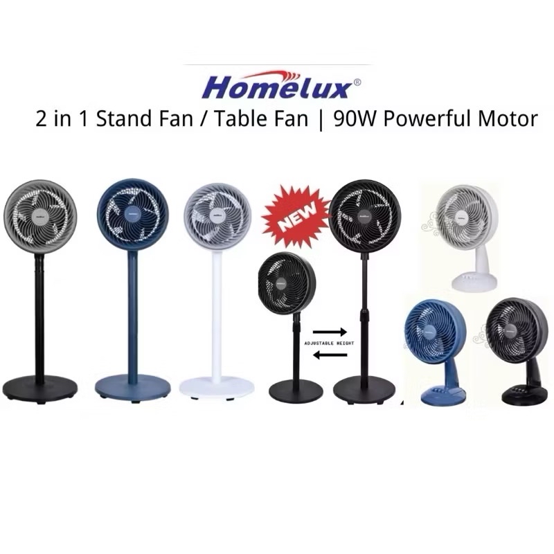 Mk.wares HOMELUX(SIRIM)HSF-108PW&HTF208PW 90W Powerful Jet Air 2in1 ...