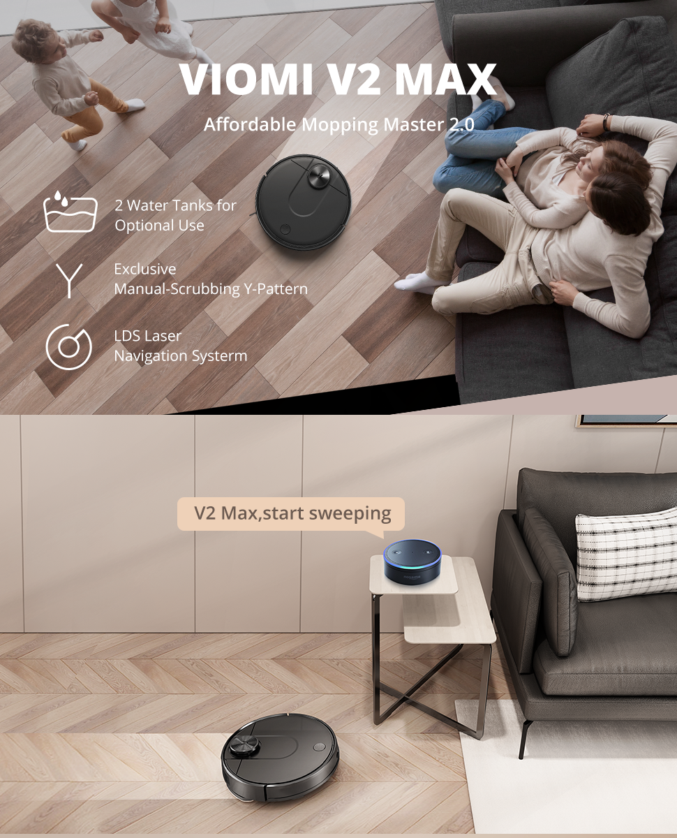 Viomi V2 Max Robot Vacuum & Mop 云米 | LDS Laser Navigation System ...