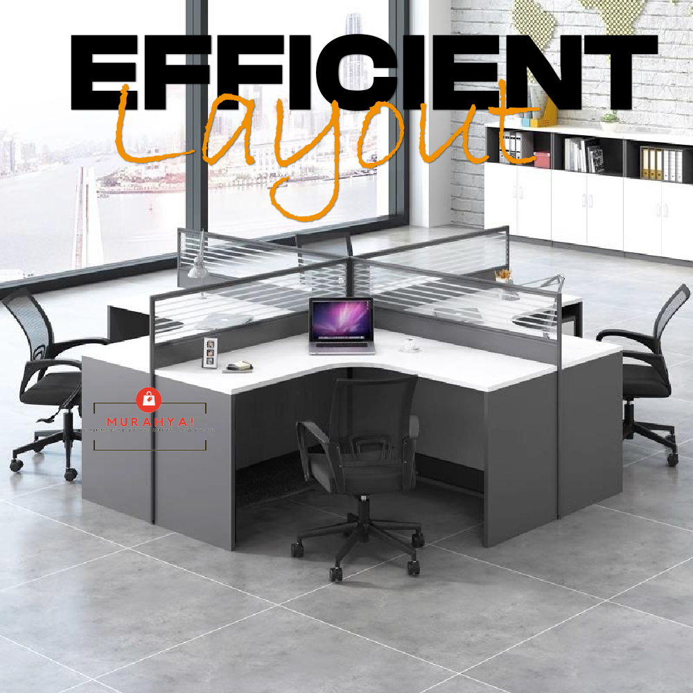 Ready Stock Workstation Office desk work station staff computer desk ...