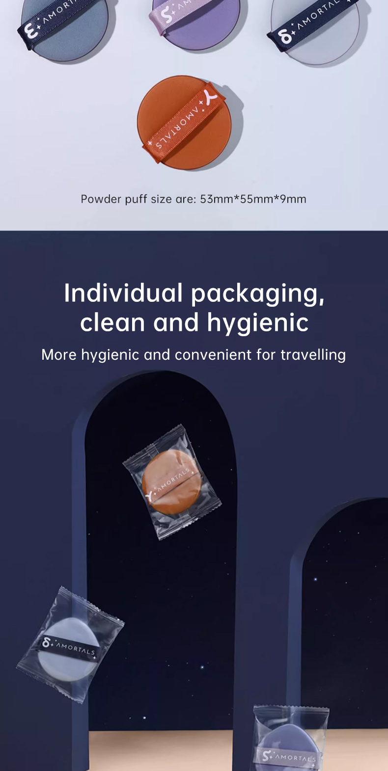 AMORTALS Korea Big Dipper Makeup Powder Puff Air Cushion Puff ...