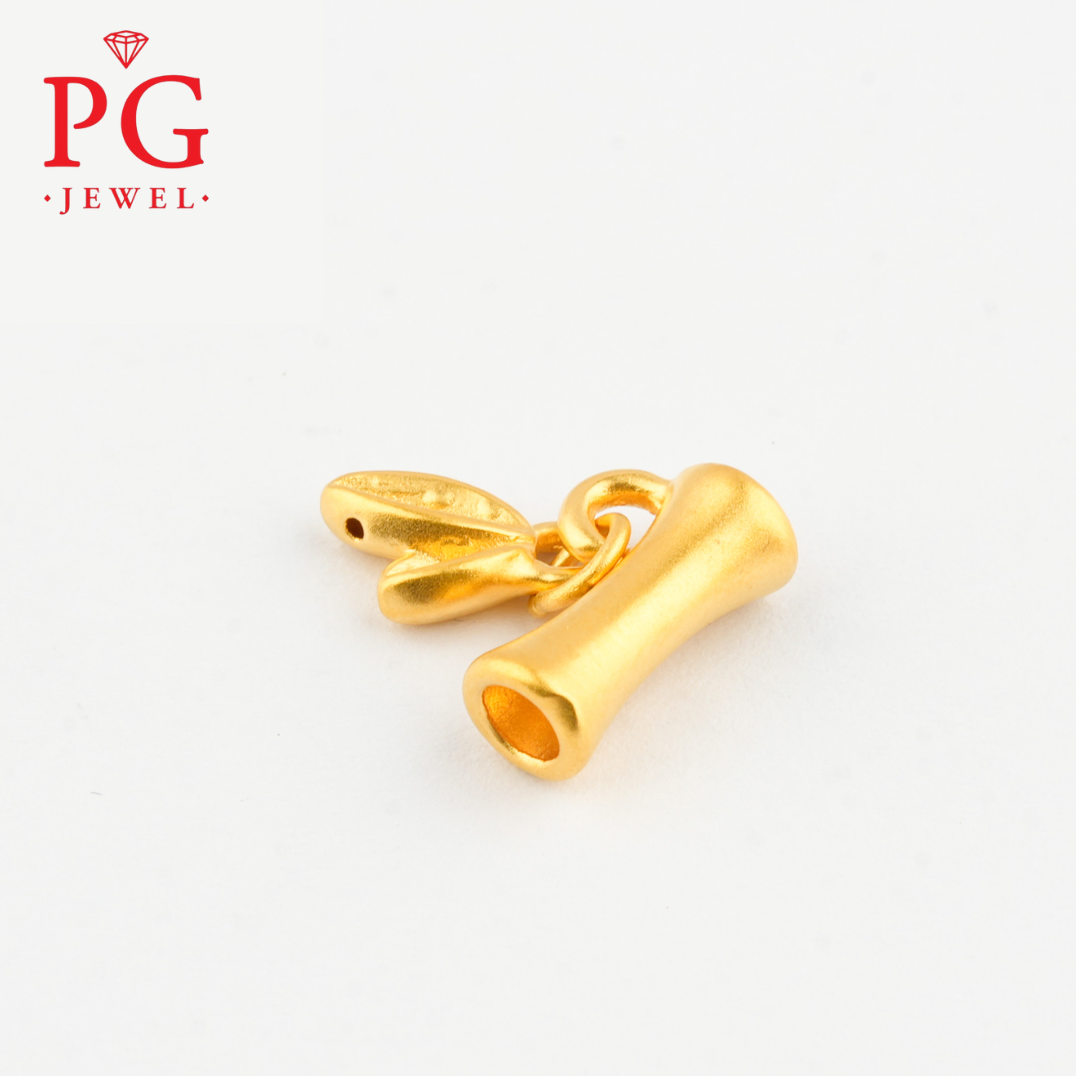 999/24K Gold Charm / Charm Emas Bamboo 足金竹子串饰 PGJH181106 | Shopee Malaysia