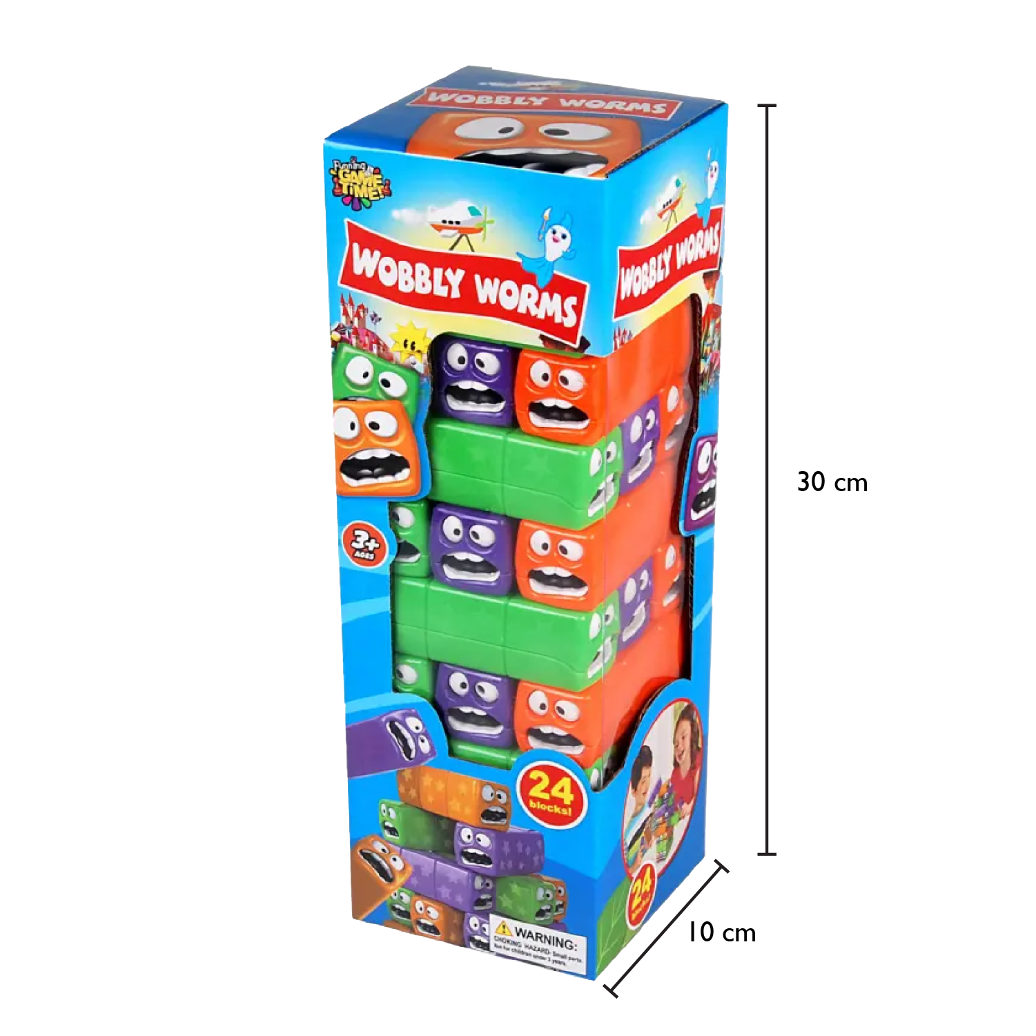 Jenga Wobbly Worms Tower Balancing Game Blocks Game Tower Permainan ...